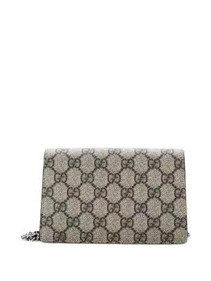 Gucci Dionysus Bag Gg Coated Canvas Super Mini Crossbody Bag