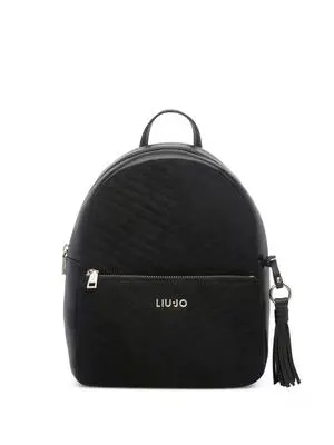 Liu Jo Chevron-quilted Tassel-detail Backpack - Black