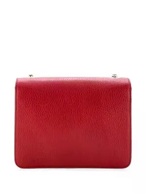 Gucci Interlocking Leather Small Shoulder Bag - Red