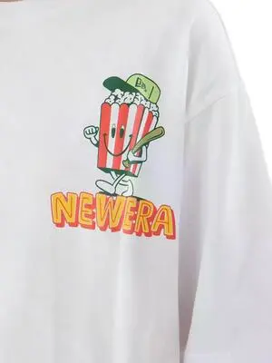New Era Popcorn Oversized Graphic-print T-shirt