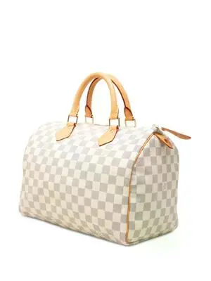 LOUIS VUITTON 2007 Damier Azur Speedy 30 Boston Bag
