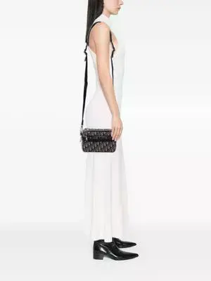 Dior 2021 Oblique Canvas Safari Crossbody Bag - Blue