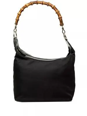 Gucci 2000-2015 Nylon Bamboo Shoulder Bag