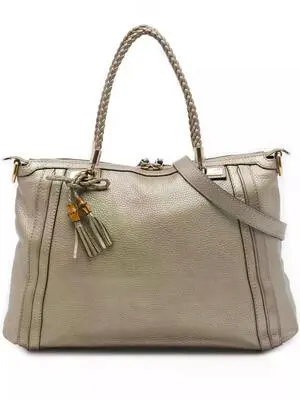 Gucci 2016-2026 Metallic Calfskin Bella Convertible Tote Satchel
