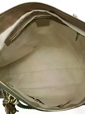 Gucci 2016-2026 Metallic Calfskin Bella Convertible Tote Satchel