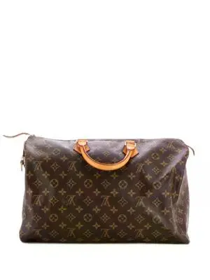 LOUIS VUITTON Speedy Handbag Monogram Canvas 40 Satchel - Brown