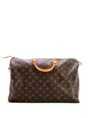 LOUIS VUITTON Speedy Handbag Monogram Canvas 40 Satchel - Brown