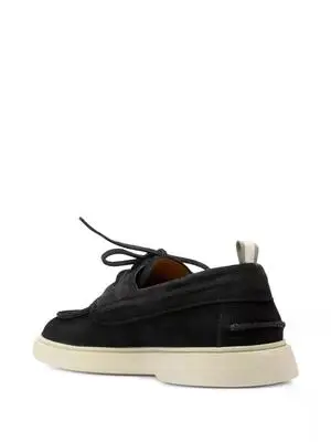 Officine Creative Bones 013 Suede Boat Shoes