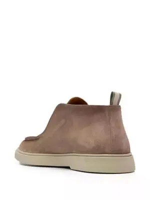Officine Creative Bones Slip-on Suede Boots