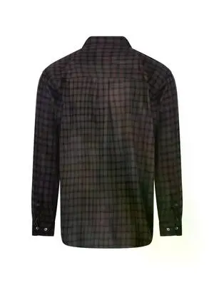 DUNST Check-pattern Long-sleeve Shirt