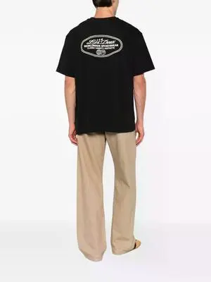LES DEUX Worldwide Logo-print Cotton T-shirt