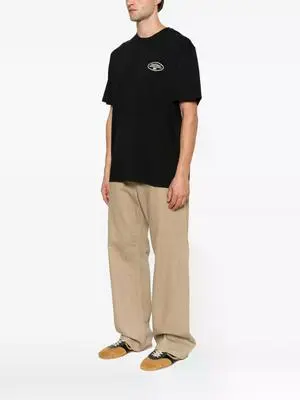 LES DEUX Worldwide Logo-print Cotton T-shirt
