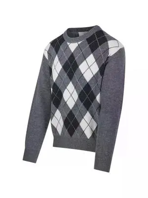 DUNST Argyle-pattern Sweater