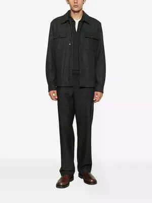 Moncler Logo-patch Wool-blend Jacket