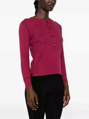 Chloé Button-placket Long-sleeve Top