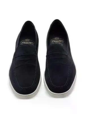 Church's Peebles Suede Penny Loafers - Blue