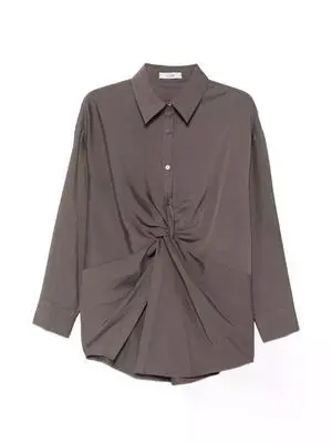ELEH Knot-detail Long-sleeve Shirt