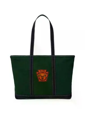 Polo Ralph Lauren Patch-embellished Canvas Tote Bag