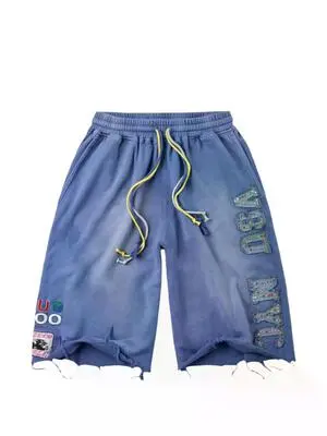 VALE FOREVER Logo-patch Crystal-embellished Track Shorts
