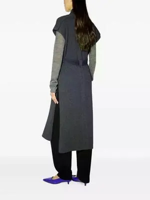 Liviana Conti Mavis Belted Ribbed-knit Cardigen-coat - Grey