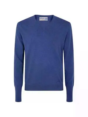 BALLANTYNE V-neck Sweater - Blue