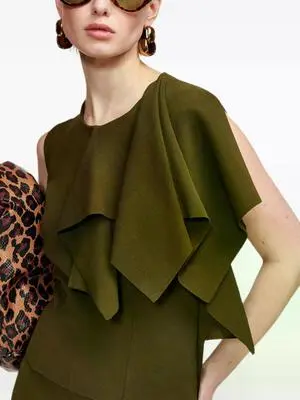 Essentiel Antwerp Know Ruffled Asymmetric-neckline Top