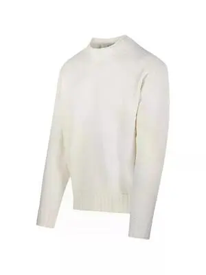 DUNST Ribbed-trim Crew-neck Sweater