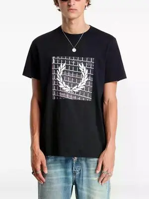 Fred Perry Laurel Wreath Graphic-print T-shirt - Black