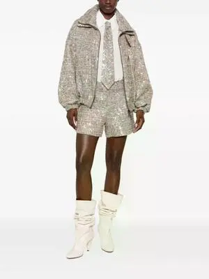 SIMONA CORSELLINI Sequin-embellished Shorts