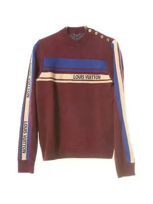 LOUIS VUITTON 2010s Shoulder-button Knit Sweater - Red
