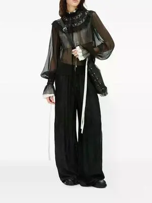 ANN DEMEULEMEESTER Nevi Paisley Satin Trousers