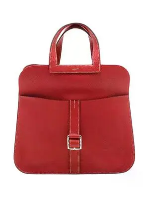 Hermès 2015 Taurillon Clemence Halzan 31 Satchel - Red