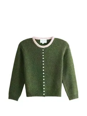 NIKKI CHASIN Clio Contrast-trim Cashmere Cardigan