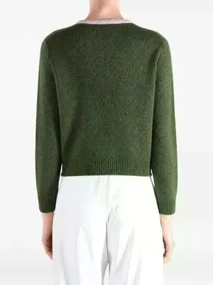 NIKKI CHASIN Clio Contrast-trim Cashmere Cardigan