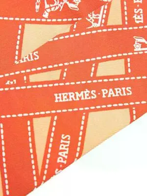 Hermès 2000-2026 Bolduc Silk Twilly Scarf Scarves