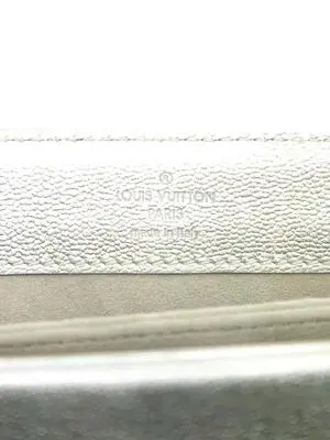 LOUIS VUITTON 2017 Metallic Cuir Plume Ecume Very Chain Bag Satchel