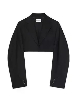Givenchy Cropped Cocoon Jacket In Wool And Mohair