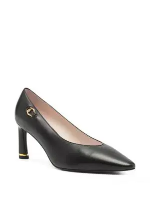 COCCINELLE Logo-plaque Pointed-toe Pumps - Black