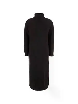 Max Mara Fragore Roll-neck Knitted Midi Dress