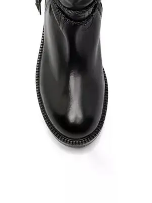 ZOLFO Braided-strap Leather Boots