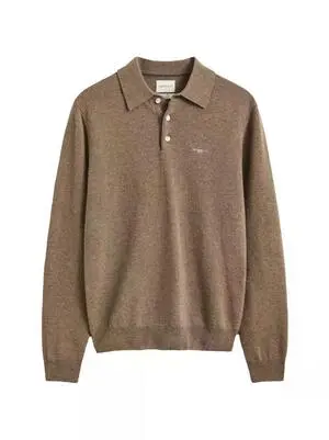 Gant Logo-embroidered Wool Sweater