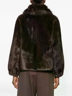 BETTA CORRADI Faux-fur Collar Jacket