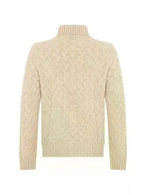 Fedeli Cable-knit Roll-neck Sweater