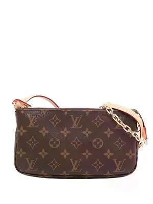 LOUIS VUITTON 1990-2010 Monogram Pochette Accessoires Shoulder Bag - Brown
