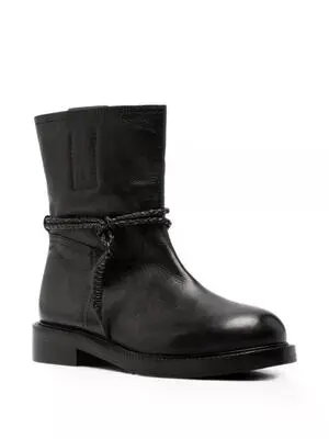 ZOLFO Braided-strap Leather Boots