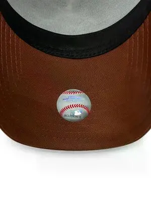 New Era Outline E-frame Ny Yankees Logo-embroidered Trucker Cap - Brown