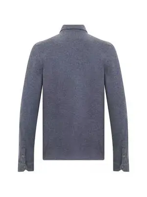 Fedeli Cashmere Long-sleeve Shirt - Blue