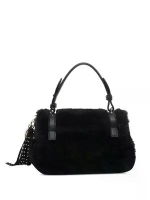 LA CARRIE Teddy Buckle-detail Clutch Bag