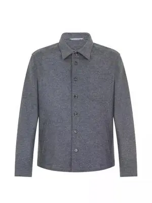 Fedeli Patch-pocket Cashmere Shirt - Grey