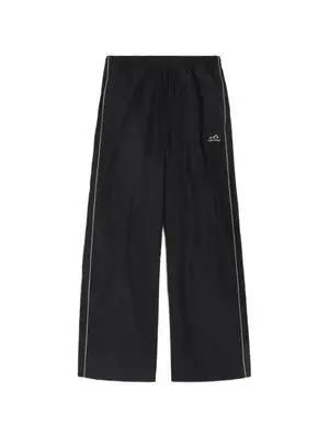 Balenciaga Bodies Logo-print Piped Track Pants - Black
